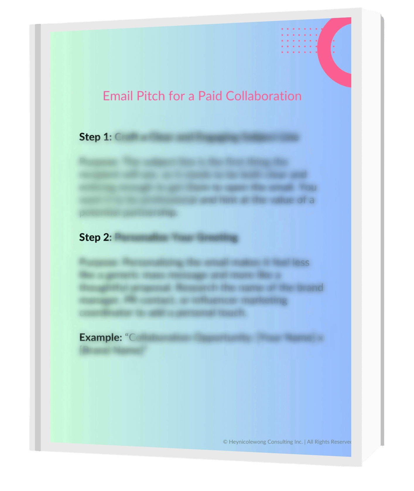 Brand Pitch Email Template